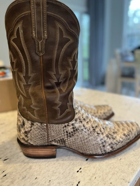 TECOVAS BARTON MEN’S Python Boots 12EE $650.00 - PicClick