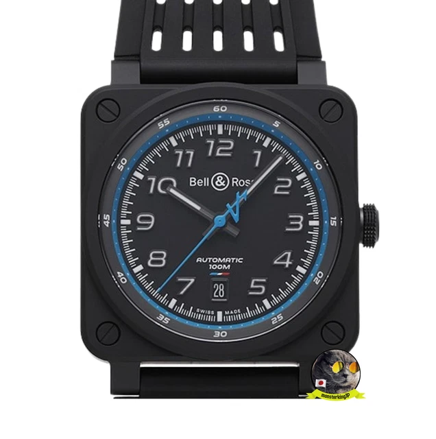BELL & ROSS BR 03-92 Limited Edition Black Men's Watch BR0392-A522-CE ...