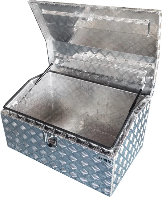 ALUMINIUM TOOLBOX 950MM Tapered Lid Heavy Duty Tool Box With Keyed Lock ...