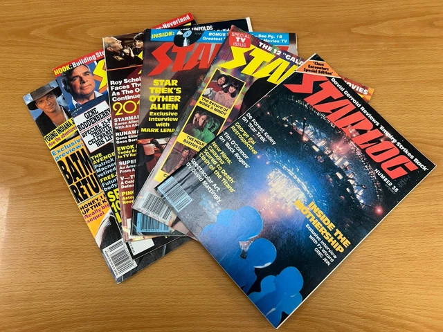 6 VINTAGE STARLOG Magazine Lot Issues 38, 39, 42, 90, 175 & 178 Batman ...