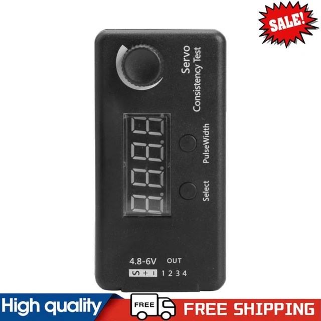 PLASTIC DIGITAL SERVO Tester Tools Mini Digital Servo Tester for RC ...