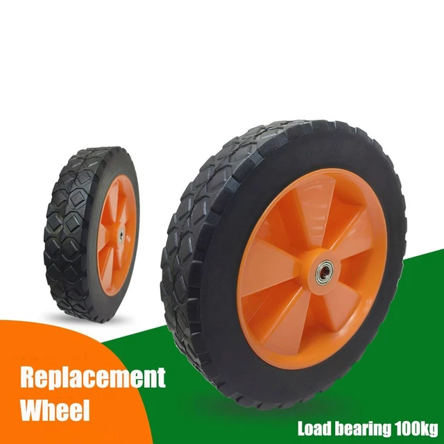 OUTDOOR COLLAPSIBLE 7 inch Rubber Wheel Camping Cart Replacement Wheel ...