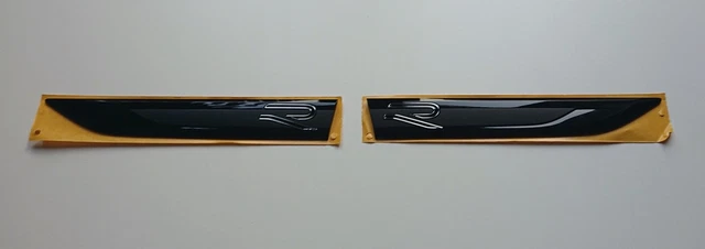VW GOLF MK8 / 8 R-Line Genuine Front Wing Mouldings Badge Logo Emblems ...
