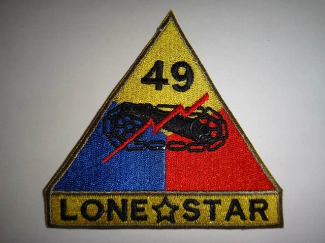US ARMY 49TH ARMORED Division Patch With Tab LONE STAR £9.55 - PicClick UK