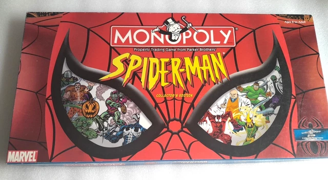 MONOPOLY MARVEL SPIDER-MAN Collectors Edition Board Game 2002 Missing ...