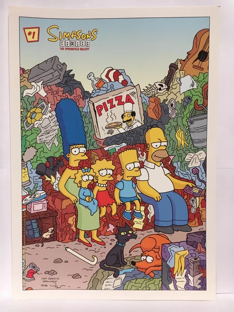 SIMPSONS COMICS THE Springfield Gallery #1 Affiche/Poster Lithographie ...