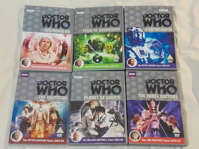 DOCTOR WHO DVDS * Various Doctors * 6 Dvds * Includes 2 Special ...