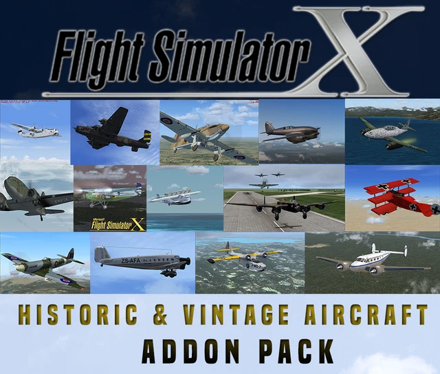 FLIGHT SIMULATOR X FSX Addon Bundle - Aereo storico e vintage [20+ ADD ...