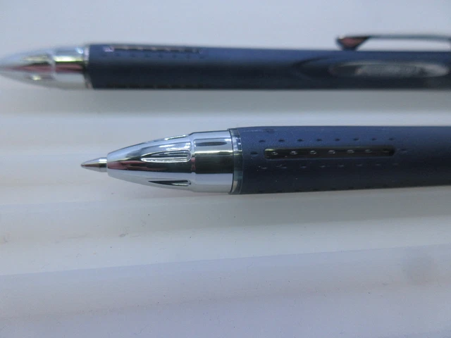 2 X SXN217 0.7mm FINE BLACK INK JETSTREAM Uni-Ball Roller Ball Pens $12 ...