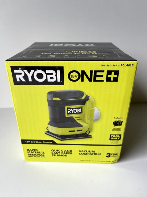 RYOBI 18V ONE+ 1/4 Sheet Sander PCL401 $83.49 - PicClick AU