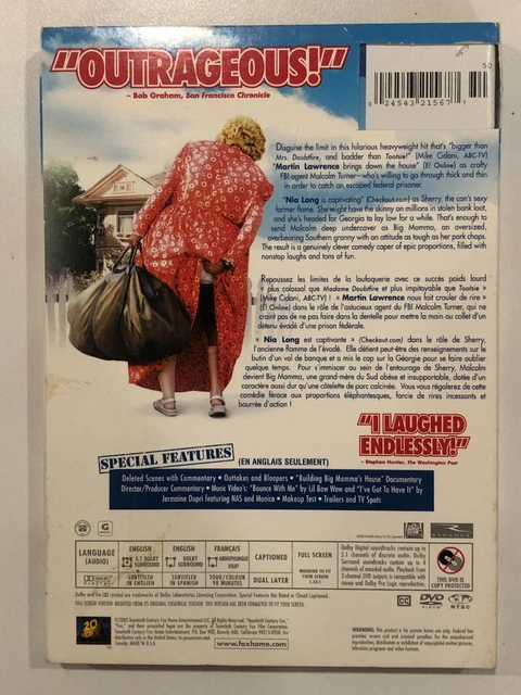 BIG MOMMA'S HOUSE \ Special Edition 2005 DVD Eng/Fr $7.86 - PicClick CA