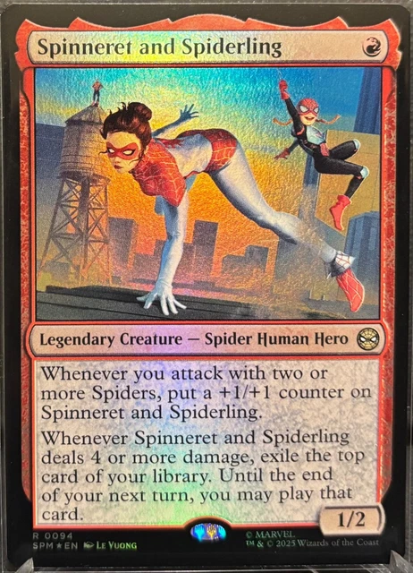 MTG MARVEL’S SPIDER-MAN Spinneret and Spiderling Foil (Rare) $3.00 ...