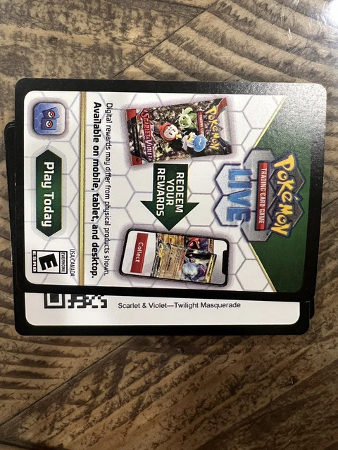 POKÉMON TCG TWILIGHT Masquerade 45x Online Code Cards Sends Via eBay ...