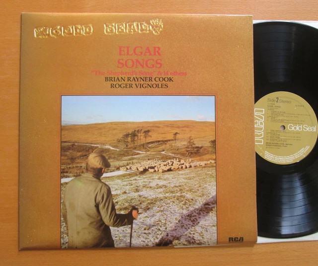 GL 25205 ELGAR Songs Brian Rayner Cook Roger Vignoles 1979 RCA Stereo ...