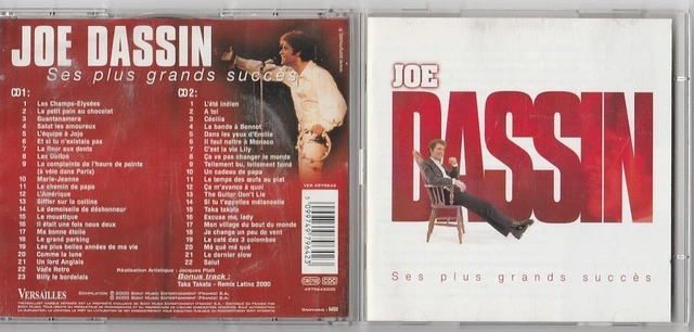 2CD ALBUM-JOE DASSIN-SES Plus Grands Succes-45 Titres-Versailles-French ...