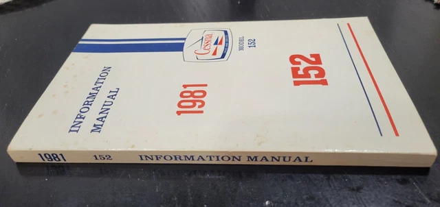 1981 CESSNA INFORMATION Manual Handbook Model 152 $27.13 - PicClick CA