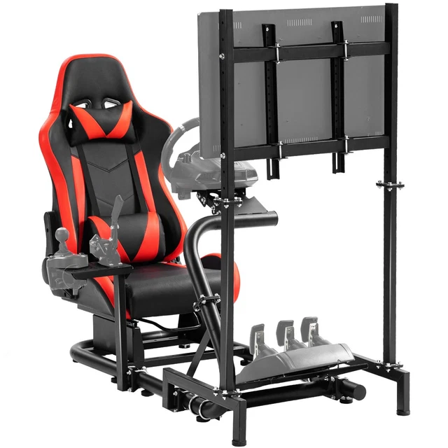 HOTTOBY RACING SIMULATOR Cockpit Wheel Stand with Seat Fit Logitech ...