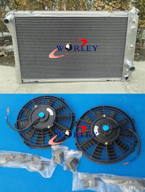 ALLOY RADIATOR+FANS FOR Pontiac Firebird/Trans Am/Chevy Camaro 305 350 ...