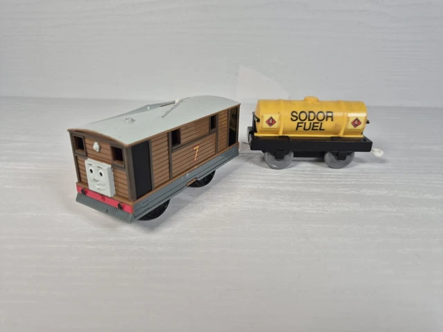 THOMAS THE TANK Engine Trackmaster Toby Train Engine Motorised Mattel ...
