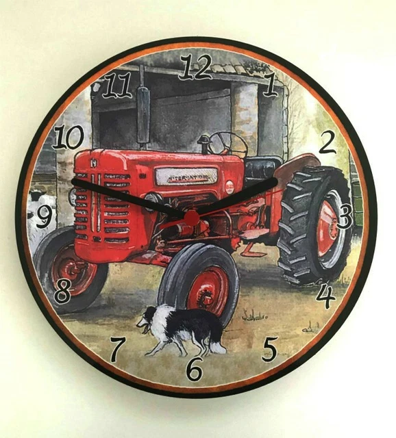 MCCORMICK INTERNATIONAL TRACTOR Battery Operated Wall Clock £32.71 ...