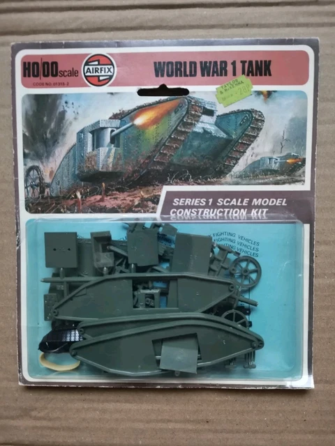 WW1 TANK MK.1 Dragonfly 1916 Airfix. Vintage Model Kit Blister Pack £11 ...
