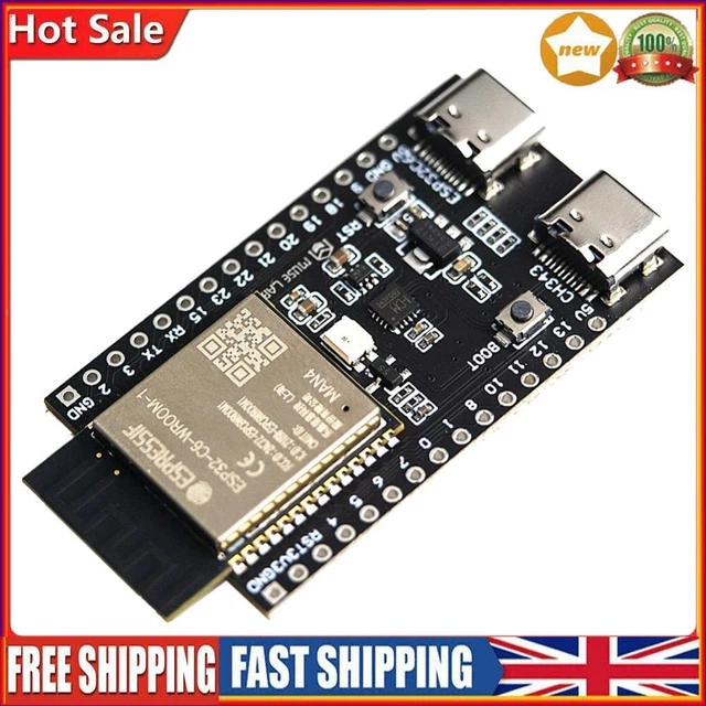 Esp32 C6 Development Board Wifi Bluetooth Compatible Esp32 C6 Wroom 1 Risc V £947 Picclick Uk