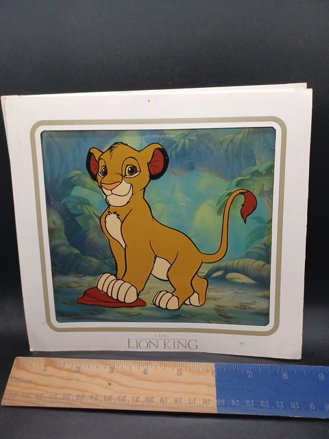 DISNEY 1995 THE LION KING Simba Animation Cel With Background Official ...