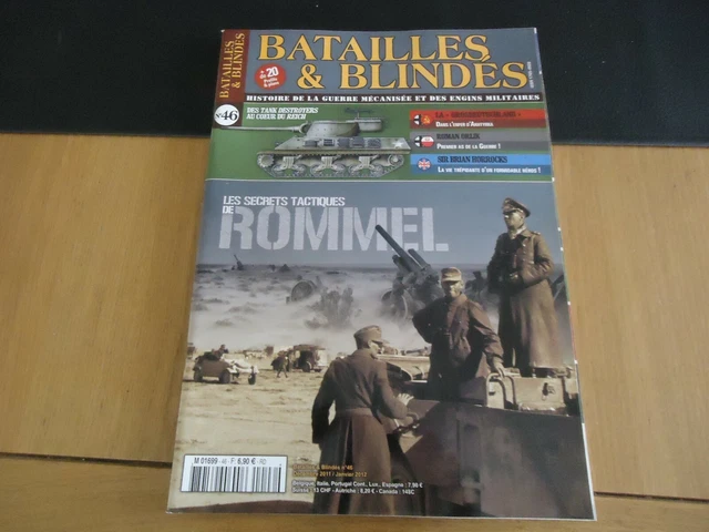 MILITARIA N°46 BATTLES & Blinds Mechanized War Tactical Chariot Rommel ...