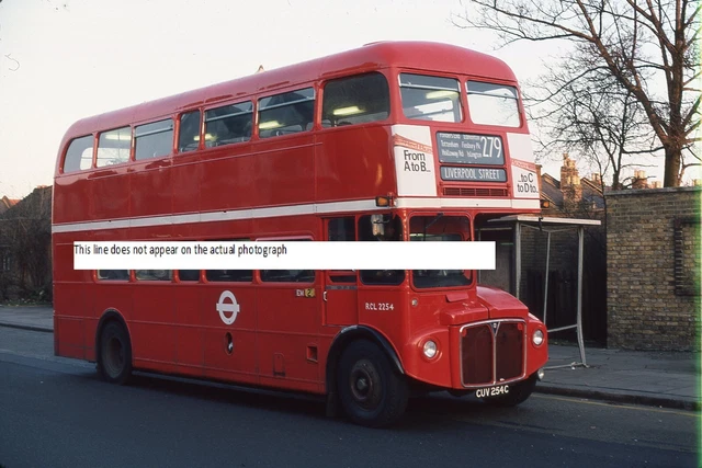 LONDON TRANSPORT BUS Colour Photograph AEC Routemaster RCL 2254 CUV ...