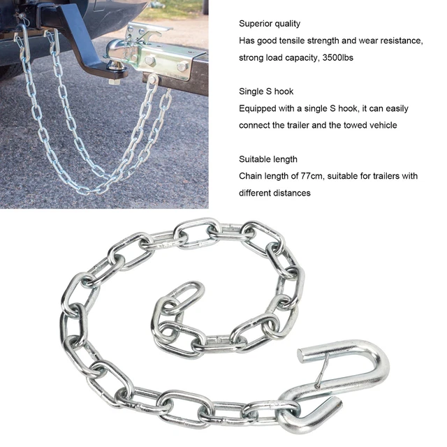 TRAILER SAFETY CHAIN Heavy Duty 3500lbs Safety Chains With Double ...