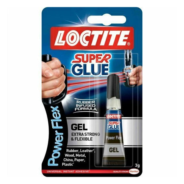 LOCTITE SUPER GLUE Gel Extra Strong Adhesive For Rubber Leather Wood ...