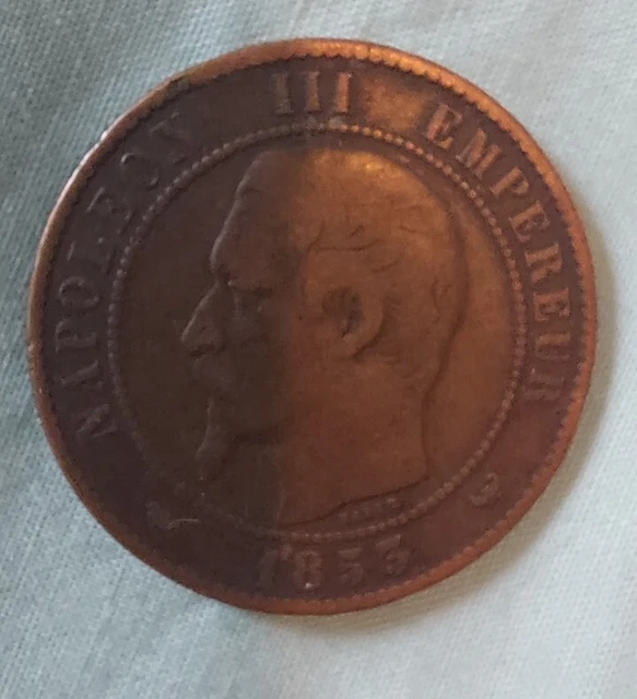 1853 - NAPOLEON 3rd - DIX CENTIMES £4.99 - PicClick UK