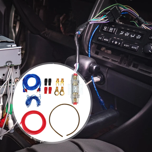 CAR AMPLIFIER WIRING Kit Amps Control Line Grounding Cord Bass EUR 22 ...