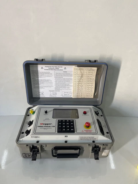 MEGGER THREE PHASE Transformer Turns Ratio TTR Tester Catolog 550503 ...