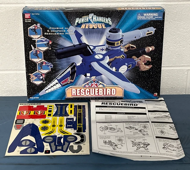 1999 POWER RANGERS Lightspeed Rescue RescueBird - Box Only with Sticker ...