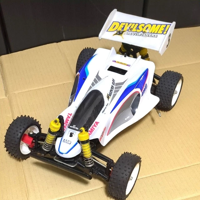 JUNK AS-IS TAMIYA Manta Ray RC Car Body and Chassis Parts for Repair or ...