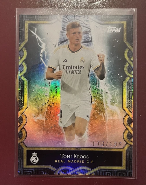 TOPPS REAL MADRID Fan Set 2024/25 - Toni Kroos Monolith Parallel #/199 ...