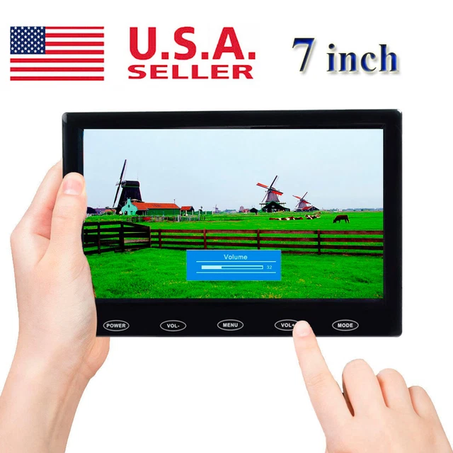 US-7& DISPLAY SMALL Portable Monitor USB LCD Screen AV VGA HDMI ...