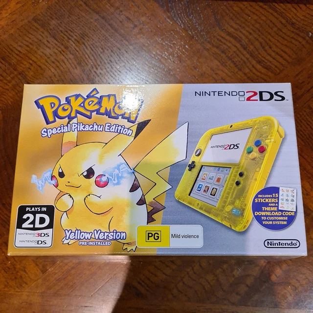 NINTENDO 2DS POKEMON Yellow Version Pikachu Complete in Box BRAND NEW ...