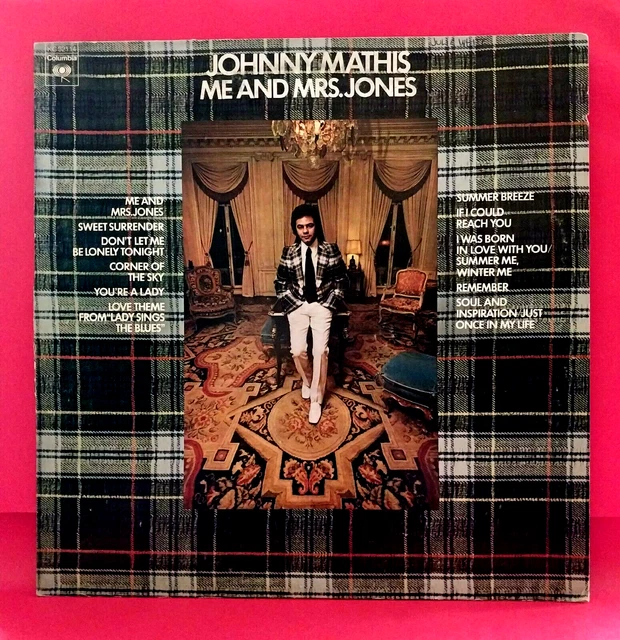 VINTAGE JOHNNY MATHIS ~ ME AND MRS. JONES LP Album Columbia KC32114 ...