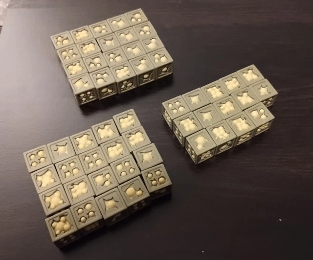 2+ SETS OF Death Guard/Nurgle dice, Used, With Death Guard Dice OOP ...