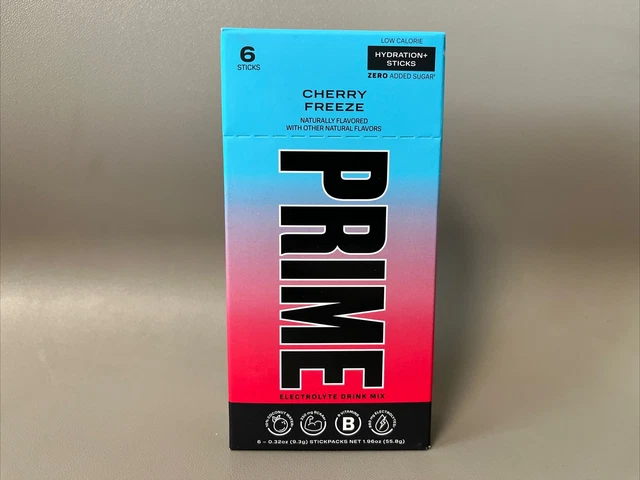 SEALED PRIME HYDRATION Cherry Freeze Stick Packs 6 lot Unopened Drink ...