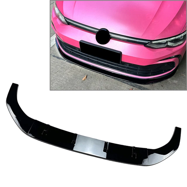 3XFRONT SPLITTER SPOILER Lip Body Kit For VW Golf MK8 GTD GTE GTI R R ...