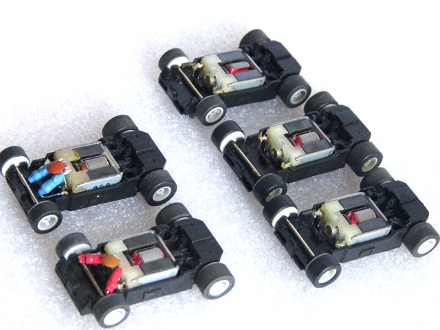 MICRO SCALEXTRIC F1 Car chassis, motors, spares, see description ...