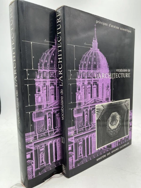 VOCABULAIRE DE L'ARCHITECTURE. Principes d'analyse scientifique. EUR 60 ...