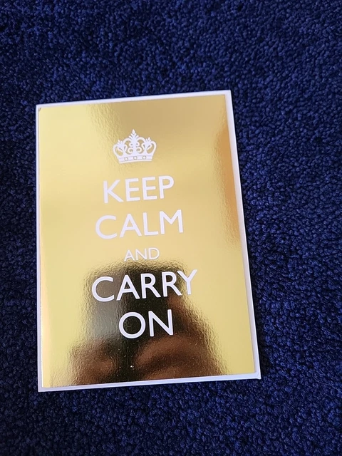 KEEP CALM AND Carry On Blank Greeting Card And Envelope £0.99 - PicClick UK