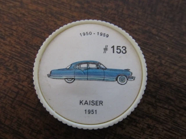 VINTAGE JELLO PICTURE Wheel Coin Auto #153 Kaiser 1951 $5.00 - PicClick CA