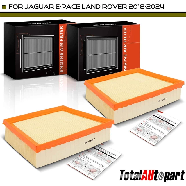 2X ENGINE AIR Filter for Land Rover Discovery Sport Range Rover Evoque ...