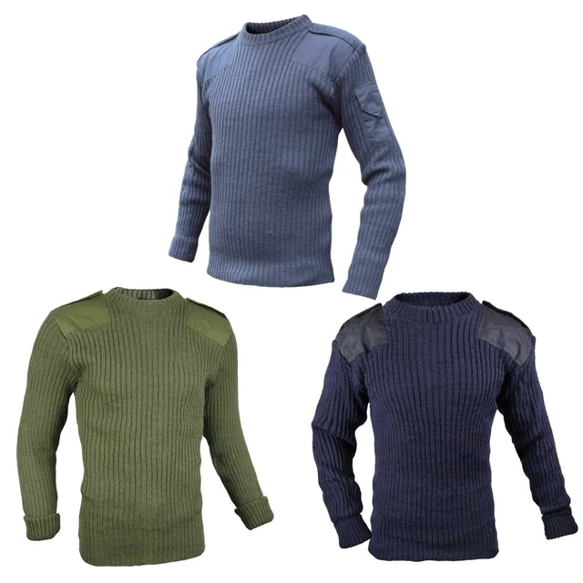 GENUINE BRITISH ARMY Jumper Combat Pullover Wool Olive Navy RAF Cadet ...