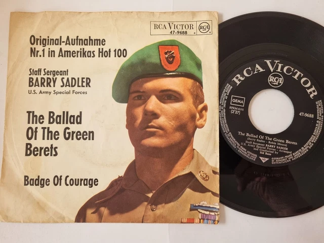 BARRY SADLER - The ballad of the green berets 7'' Vinyl Germany EUR 18 ...